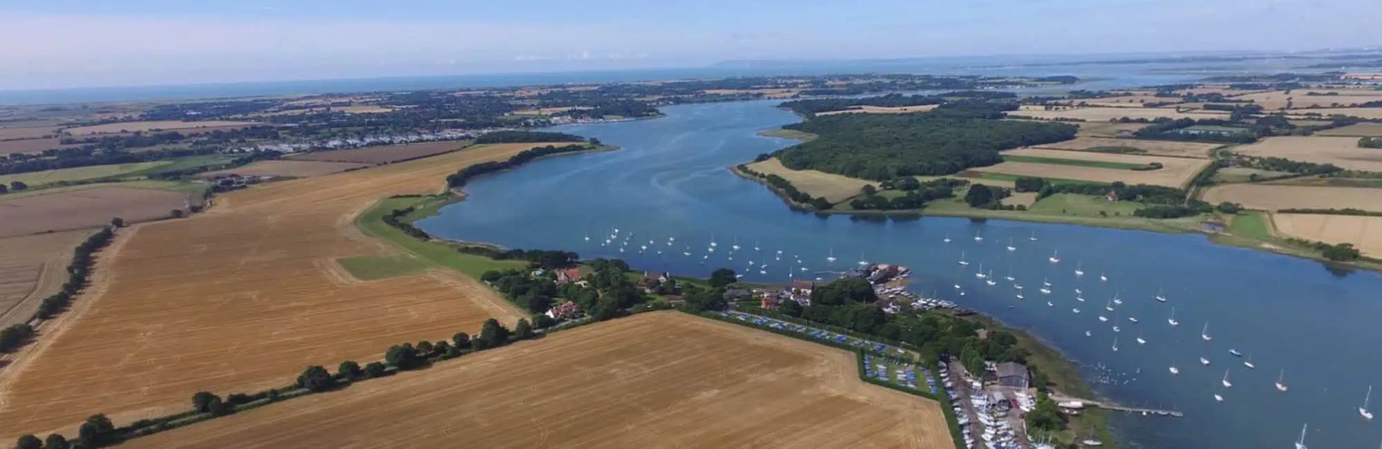 Arial View – Dell Quay / Harbour - Harbour View House
